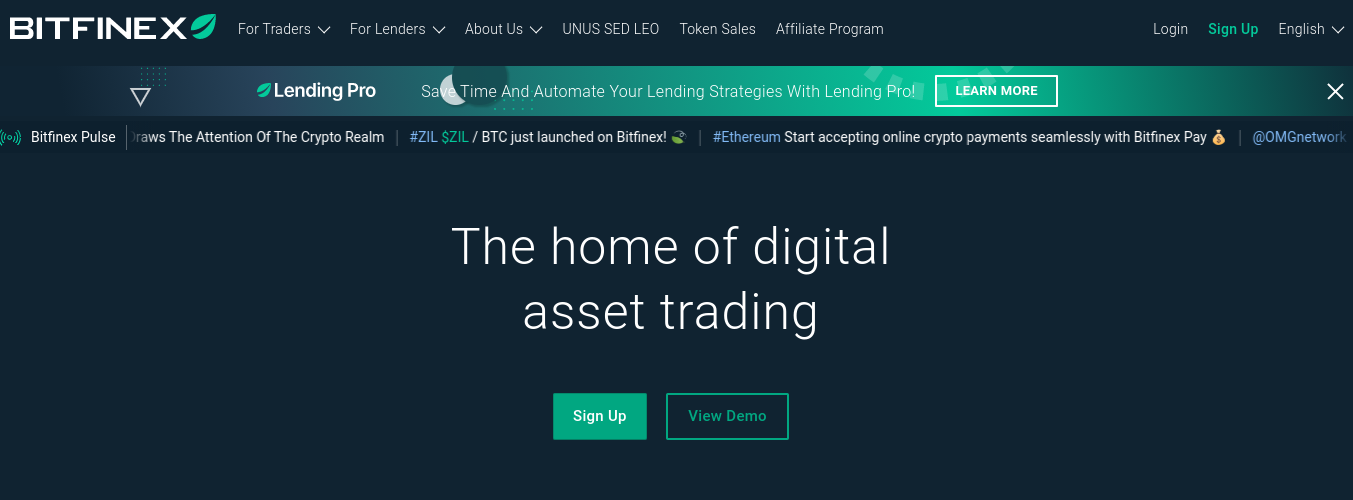 Bitfinex Review - A Leading Crypto Platform with A Suite of Services ...
