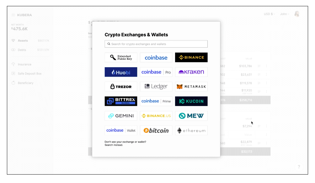Kubera - The All-Inclusive Net-Worth Tracker | Jean Galea